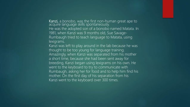 Great Ape Language | PPTX