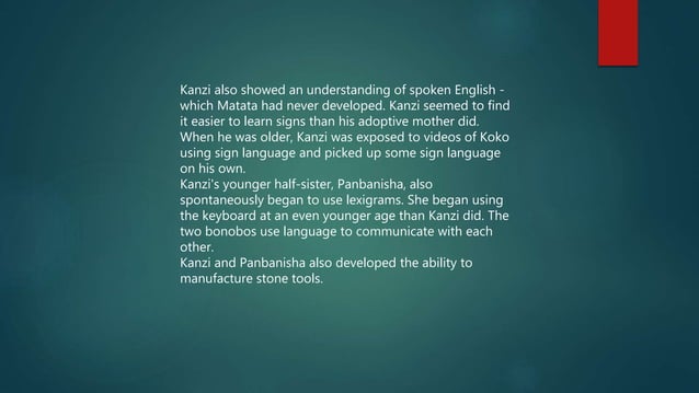 Great Ape Language | PPTX