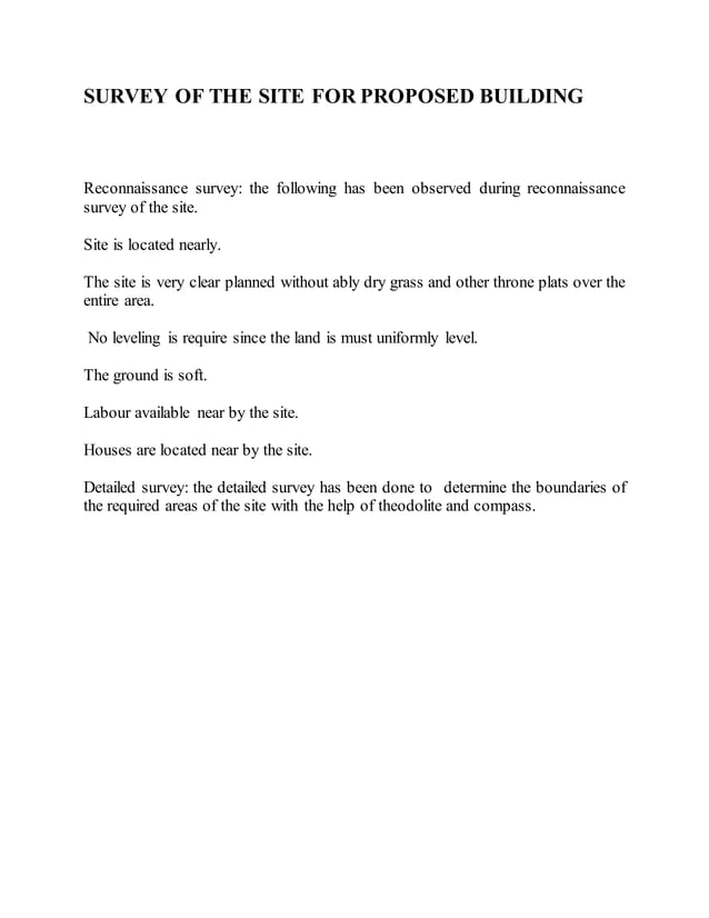 PROJECT REPORT ON DESIGN OF A RESIDENTIAL BUILDING | DOCX | Civil ...