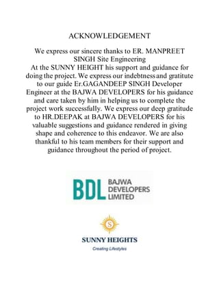 PROJECT REPORT ON DESIGN OF A RESIDENTIAL BUILDING | DOCX