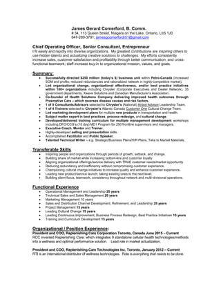 James G Comerford Functional Bio March 2016 | PDF