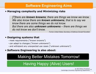 Lecture 1 Software Engineering and Design Introduction | PDF ...