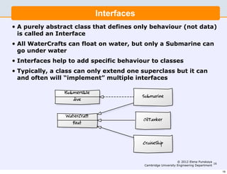 Lecture 2 Software Engineering and Design Object Oriented Programming ...