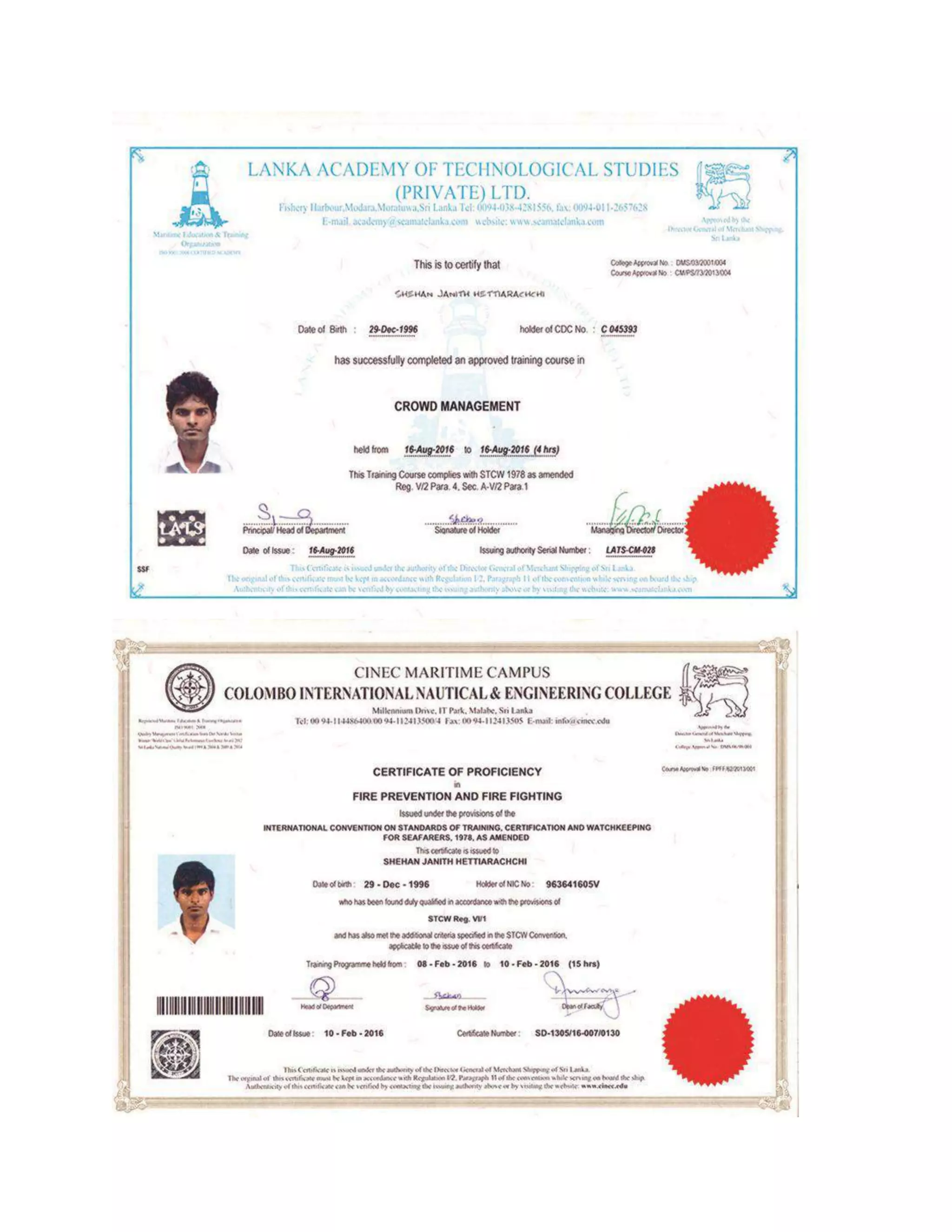 STCW Certificate | PDF