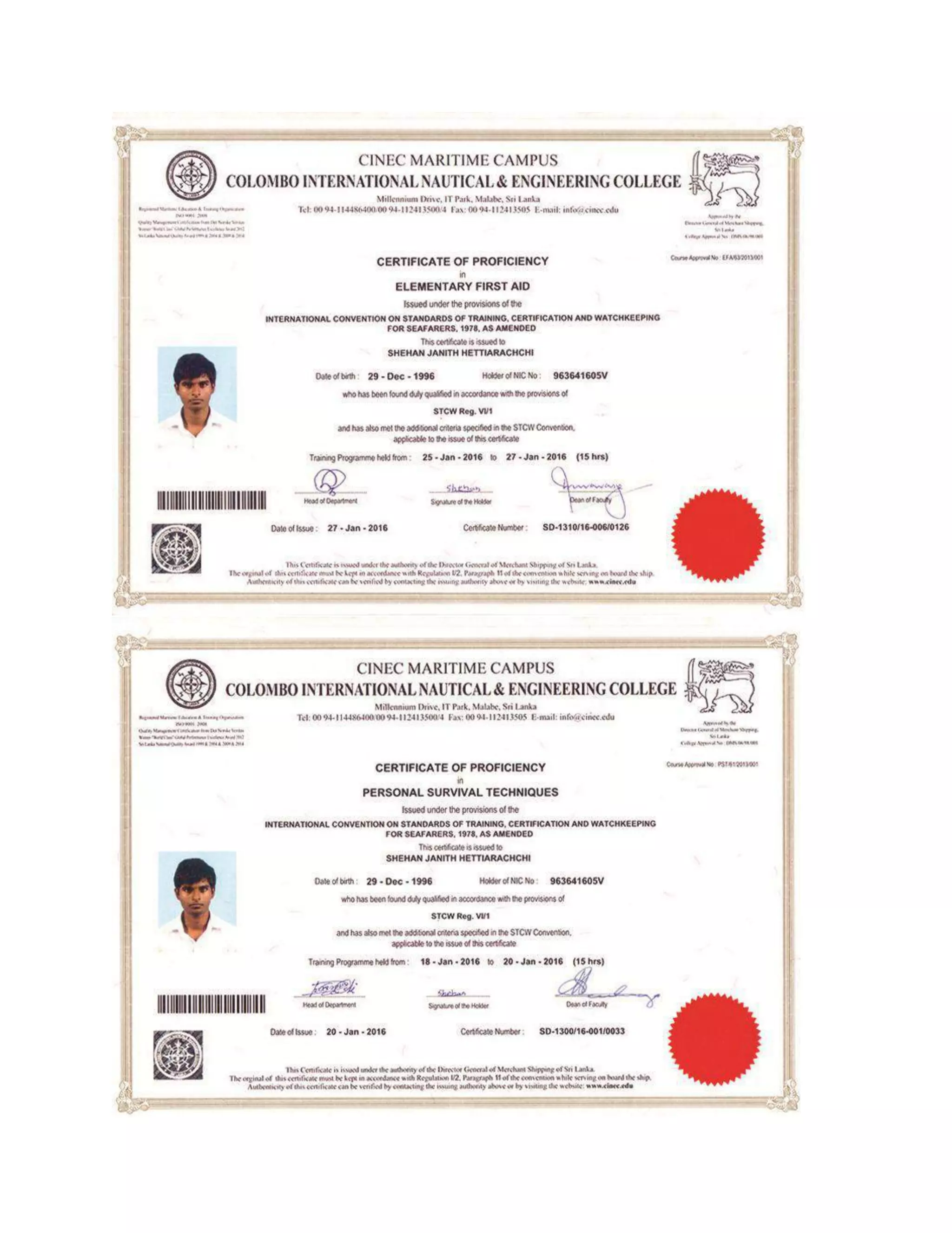 STCW Certificate | PDF