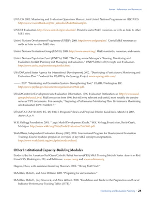 Chaplowe - M&E Planning 2008 | PDF