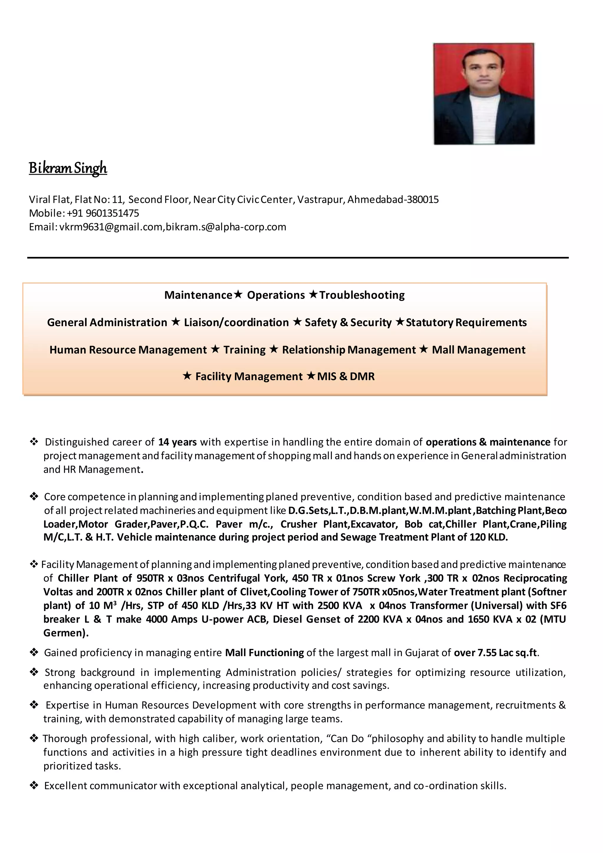 Bikram Singh Resume New | DOCX