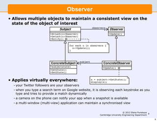 Lecture 5 Software Engineering and Design Design Patterns | PDF | Programming Languages | Computing