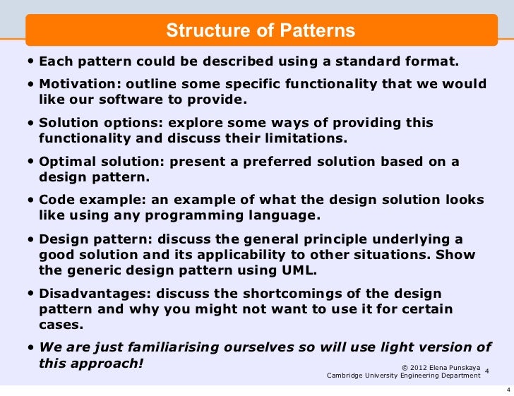 Lecture 5 Software Engineering And Design Design Patterns