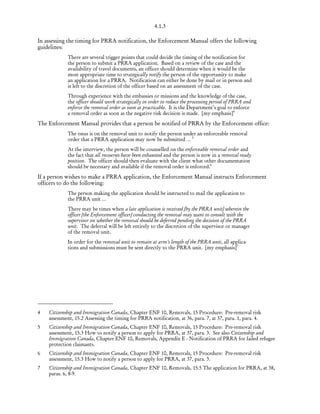 Immigration and Refugee Protection Act - Separation Between Enforcement ...