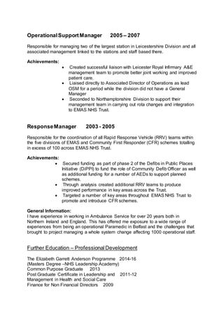Glenn McPeak CV | DOCX