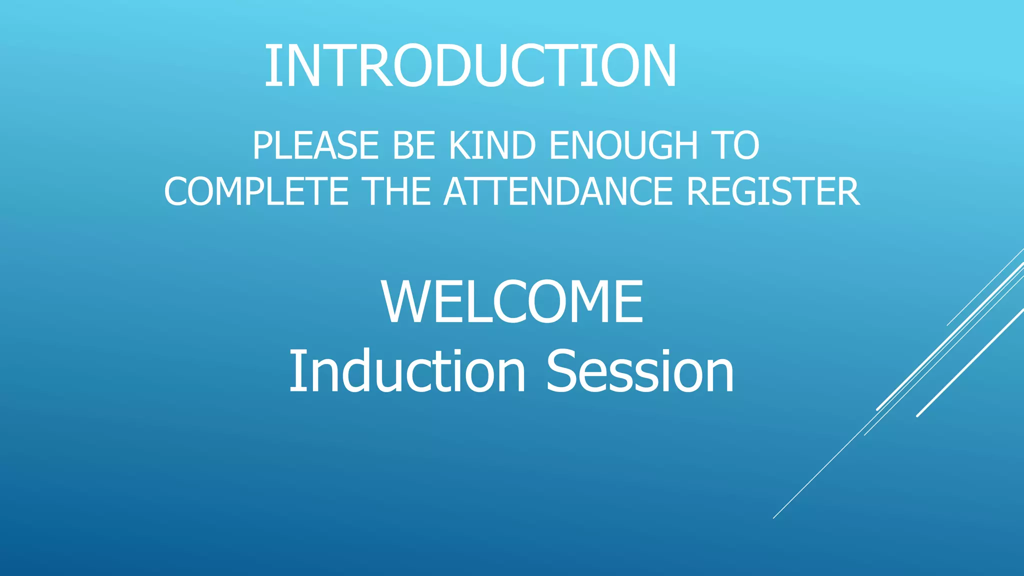 Visitors SHE Induction Presentation 2016 | PPTX