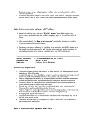 Wasim_Shaikh_CV | DOC | Undergraduate Education | College Education