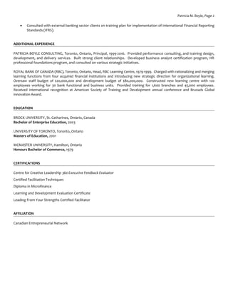Patricia Boyle Resume | DOC