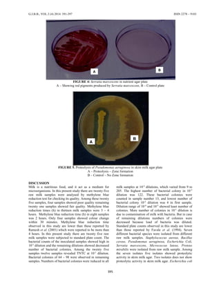 50.Isolation and identification of proteolytic bacteria from raw milk ...