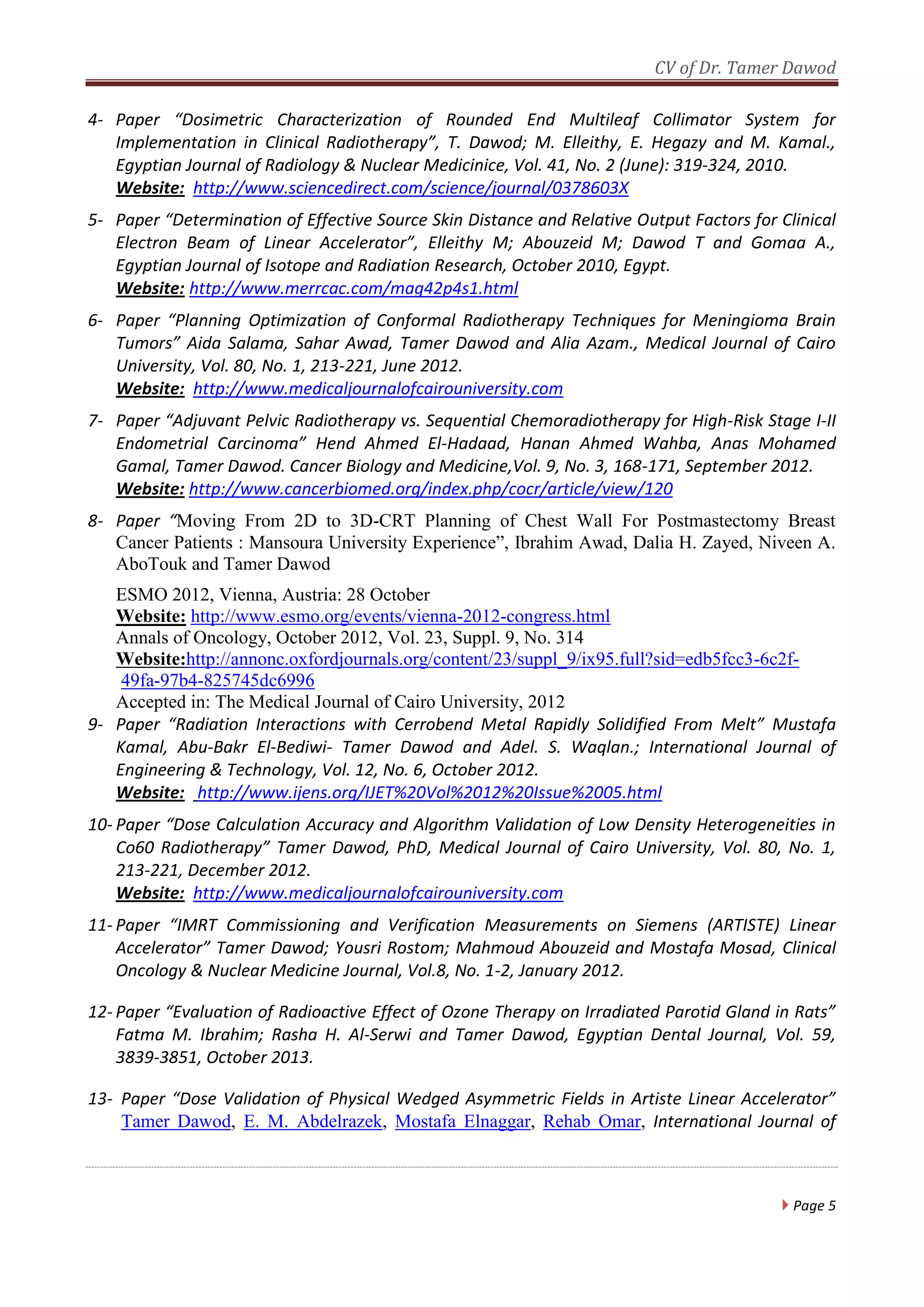 Curriculum Vitae | PDF