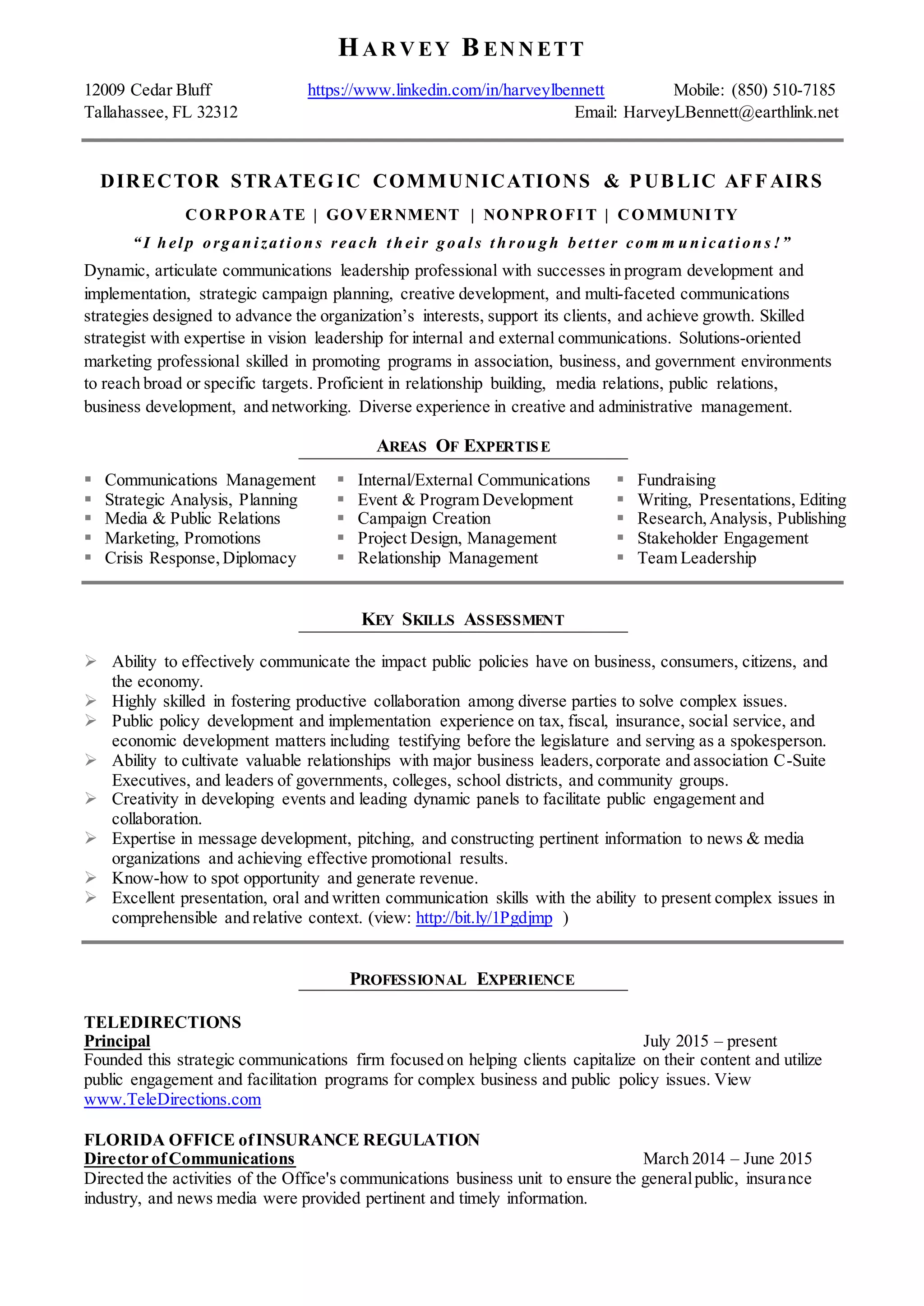 Harvey Bennett Resume 2016 fall | DOCX