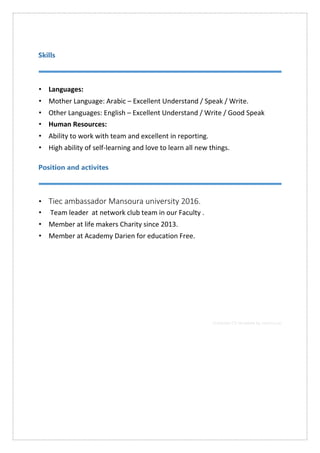 Hesham ezzat cv | PDF
