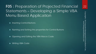 Excel based Financial Modeling Revsch | PPT
