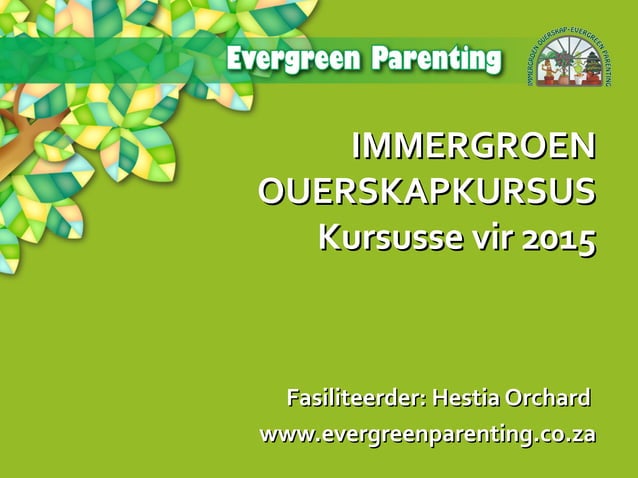 Immergroen Ouerskap Promotional | PPT