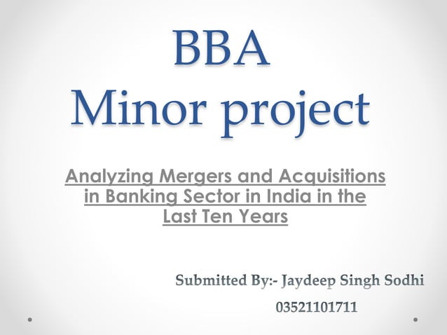 BBA Minor project | PPTX