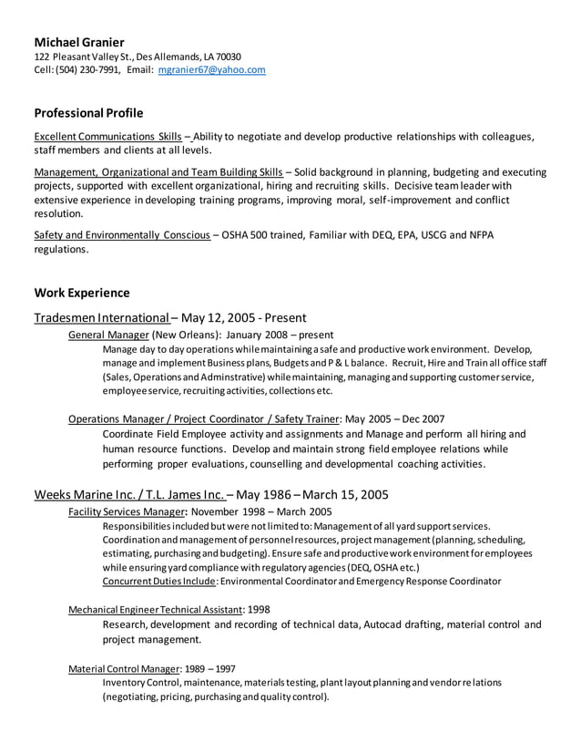 Mike Resume (2) | PDF