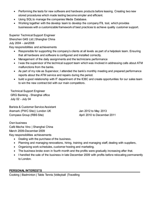 nick's cv | DOC