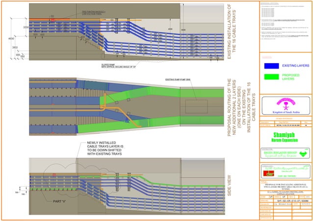 Haram Expansion cables arrangement, MEP coordination and cable trays ...