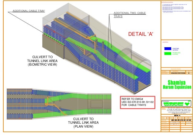 Haram Expansion cables arrangement, MEP coordination and cable trays