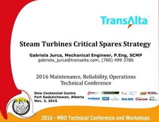 RATS MRO 2016 _Creating a single strategy for critical spares ...