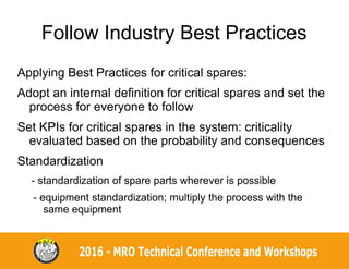 RATS MRO 2016 _Creating a single strategy for critical spares ...