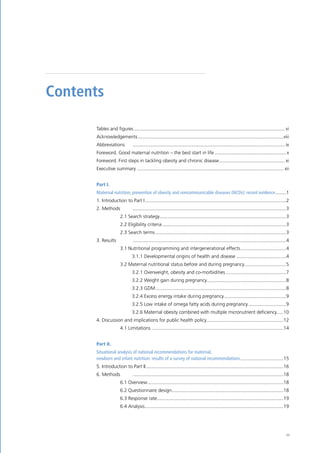 Good Maternal Nurition - The best start in life 2016 | PDF