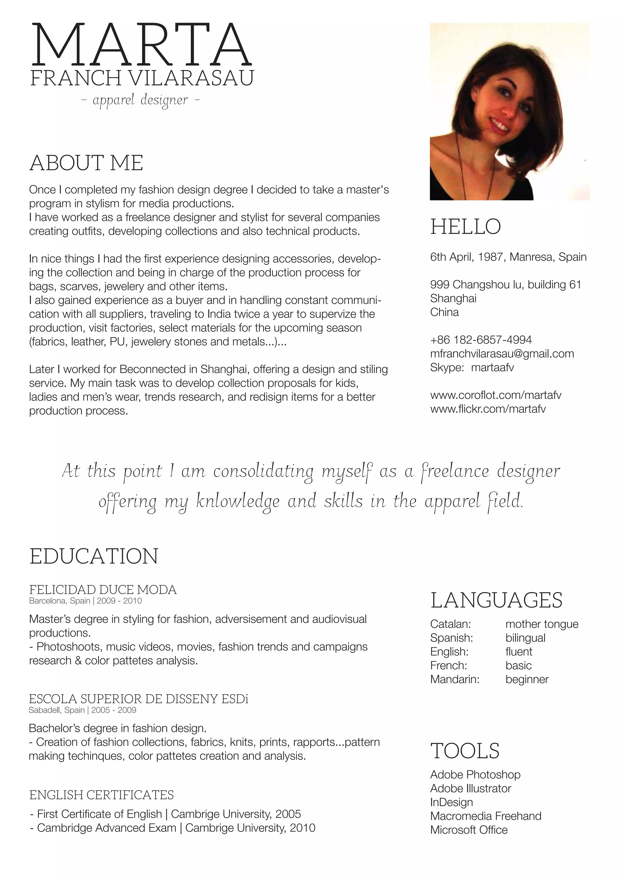 Marta Franch CV freelance | PDF