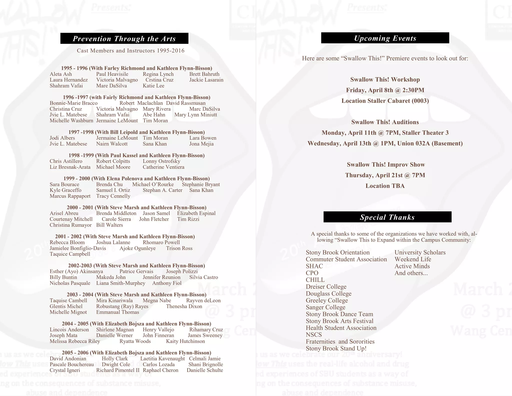 20th Anniversary Program | PDF