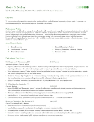 Moira S. Nolan Resume | PDF