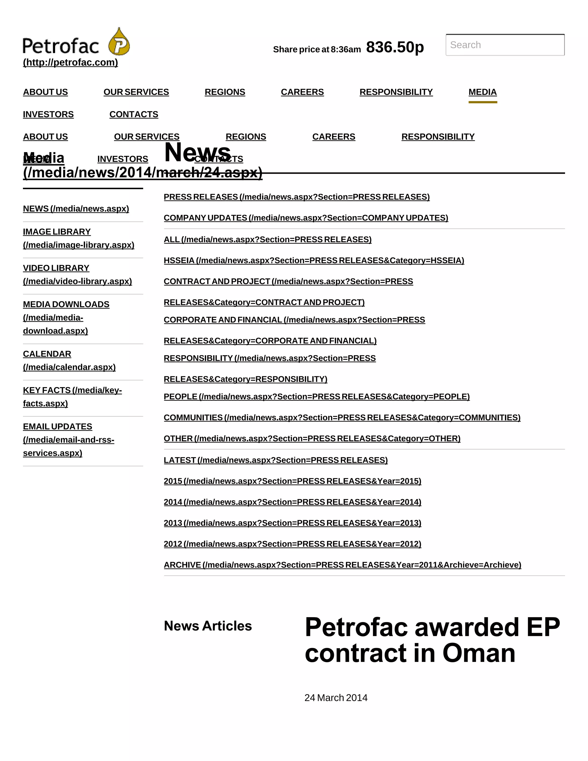 Petrofac awarded EP contract in Oman | PDF