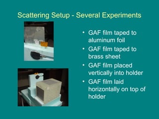 GAF Film Radiation Experiments | PPT | Physics | Science