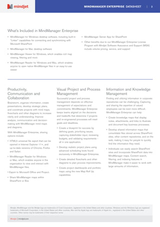 MindManager Enterprise 2017 Datasheet | PDF