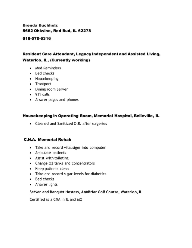 Buchholz_Brenda_Resume 1 | DOCX
