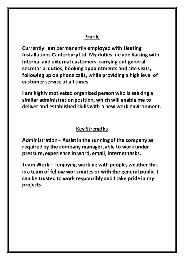 CV Tracy Lister CHCH | PDF