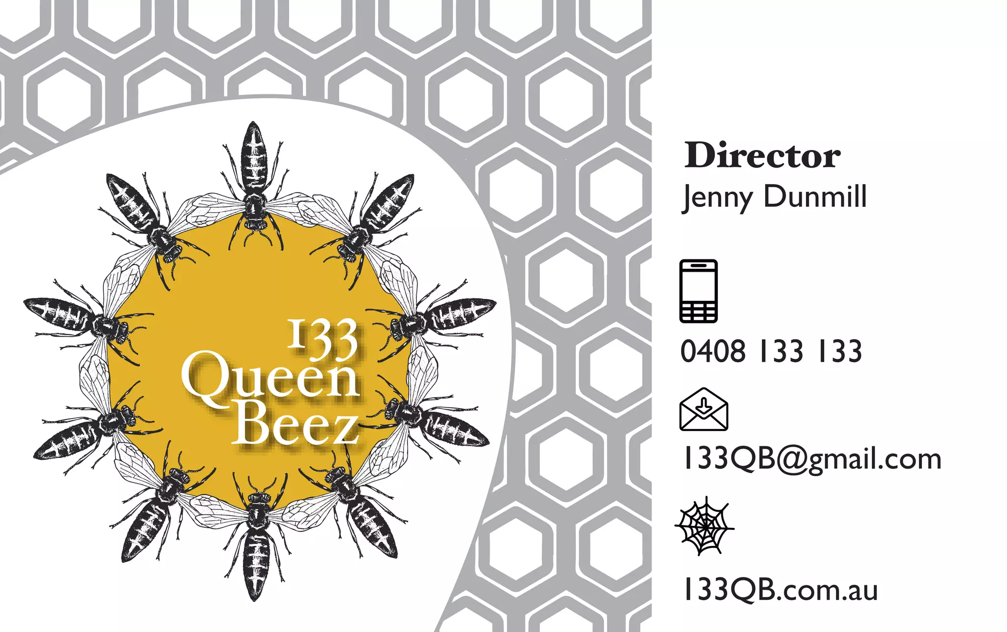 business card 133 Queen Beez | PDF