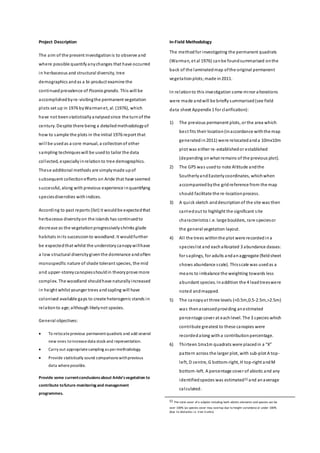An investigation of the vegetation dynamics on Aride | PDF