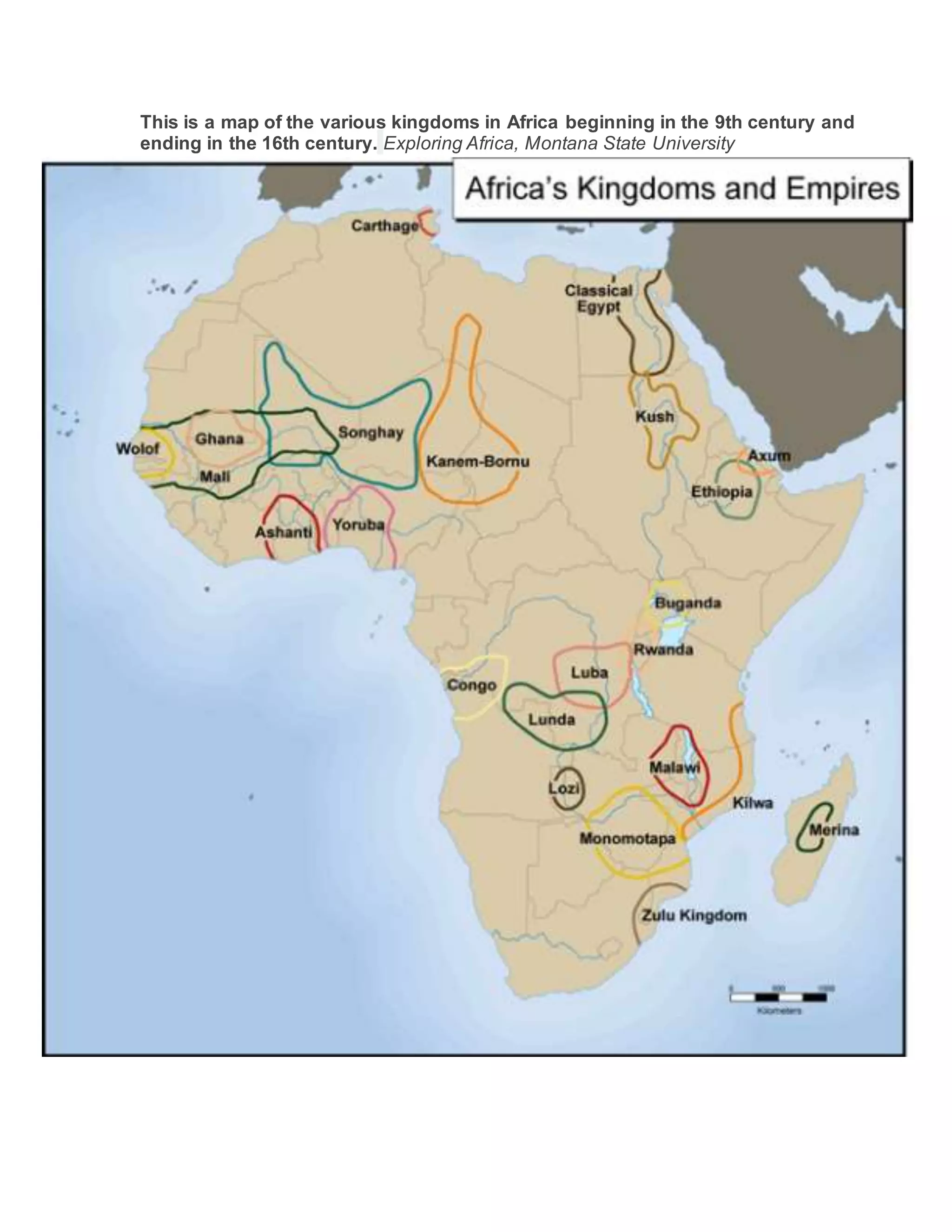 Pre-Contact Africa Lesson Plan | DOCX | Africa Travel | Travel Locations