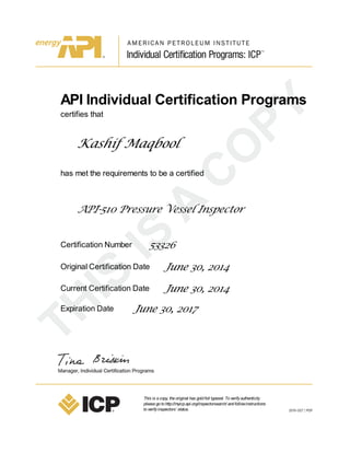 API 510 | PDF