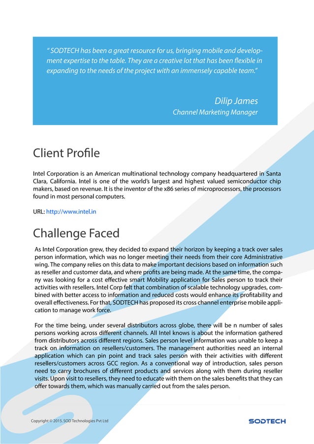 Intel-Case study | PDF