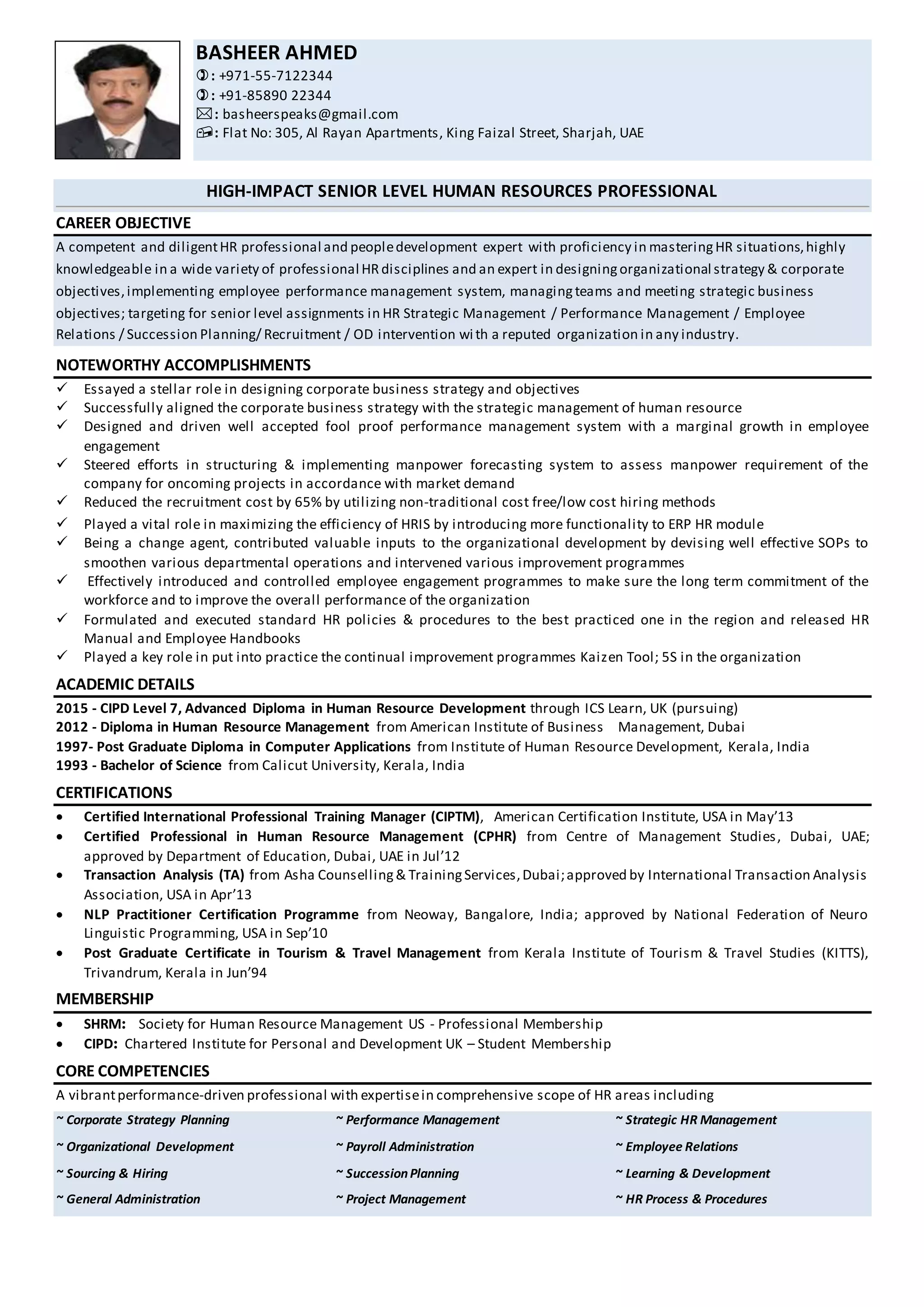 Updated Resume - Basheer Ahmed | DOCX
