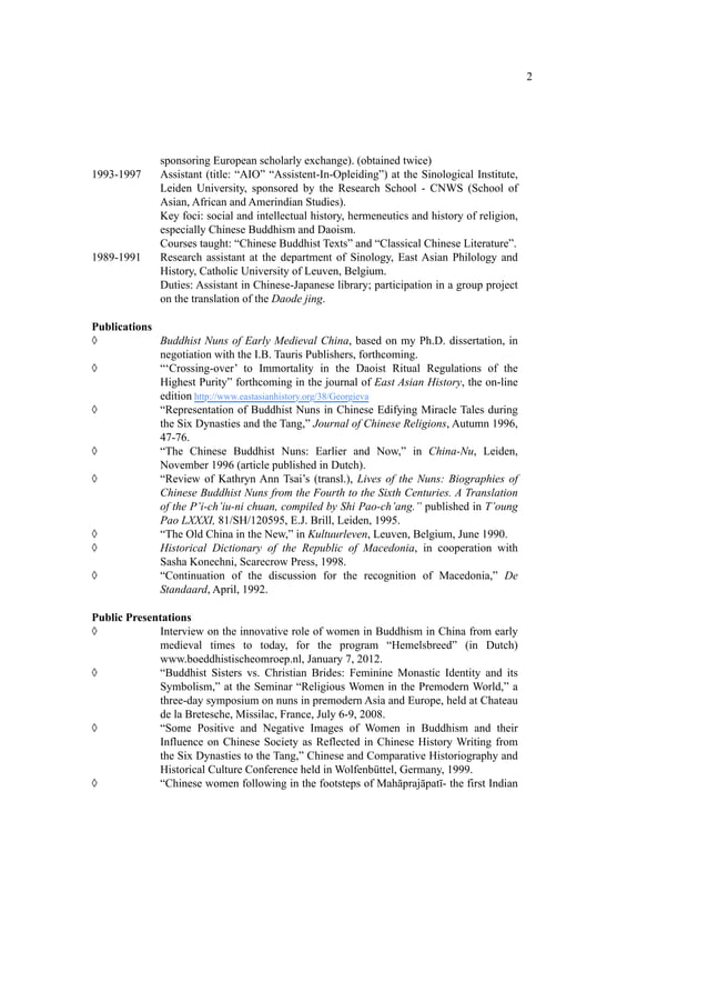 Curriculum Vitae'16 | PDF