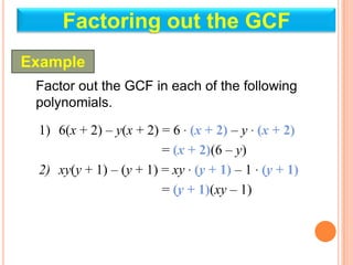 Factoring Polynomials | PPTX