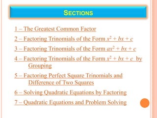 Factoring Polynomials | PPTX