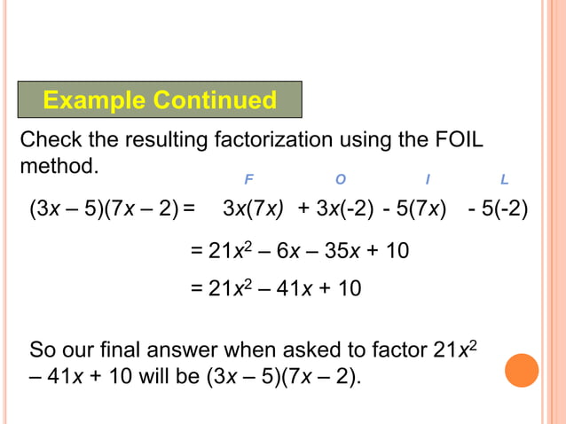 Factoring Polynomials | PPTX